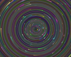 Experimento con Canvas 2D 'Anillos'